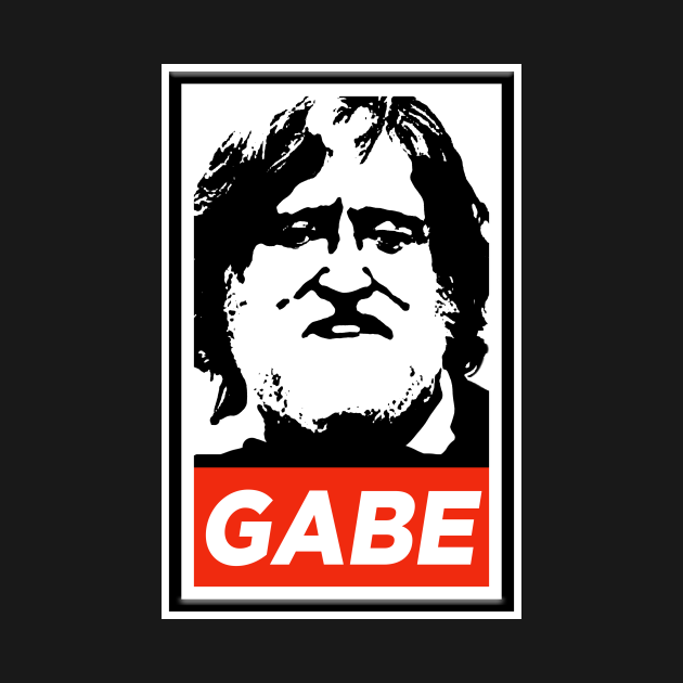Gabe Newell Steam Gaben Buy Poster Design Obey - Gabe Newell - Hoodie ...