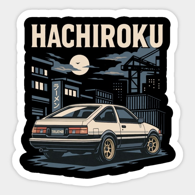 Hachiroku Toyota AE86 - Toyota Ae86 - Sticker | TeePublic