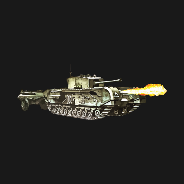 Churchill Crocodile British Flame Tank Thrower Second World War - Army ...