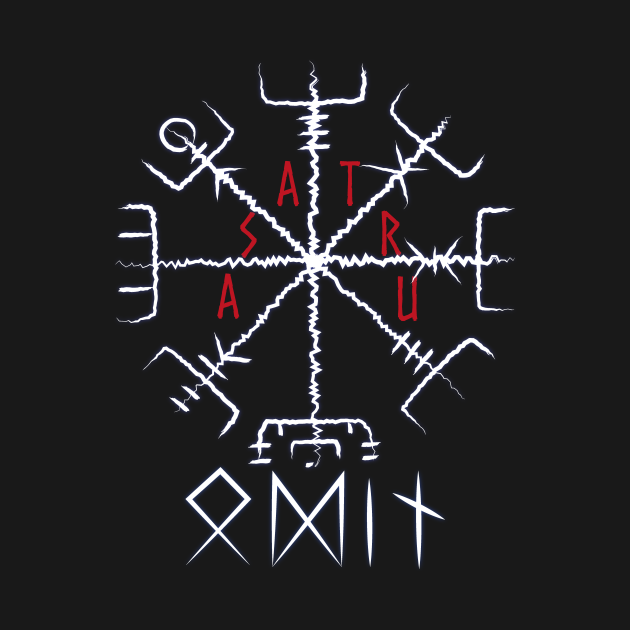 Vikings Norse Mythology Compass Pagan Asatru Magical Rune - Asatru - T ...