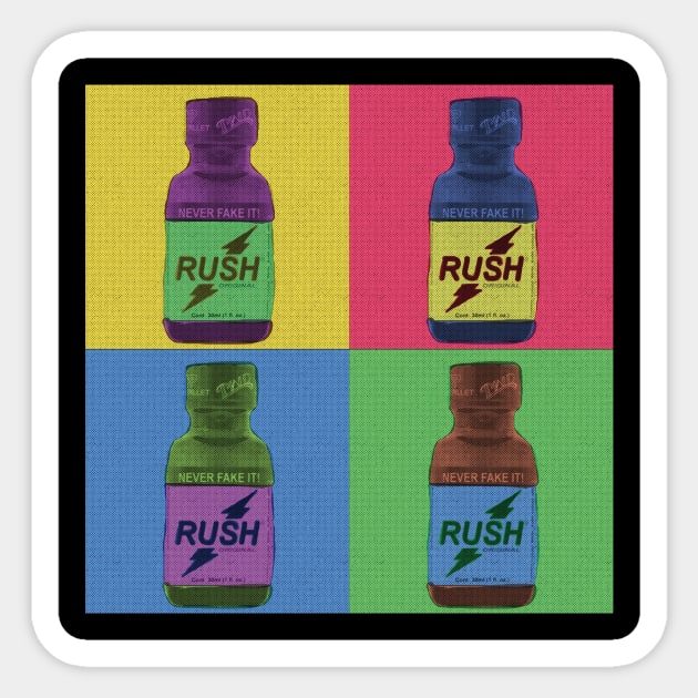 Rush Pop-Art - Popperbate - Sticker | TeePublic