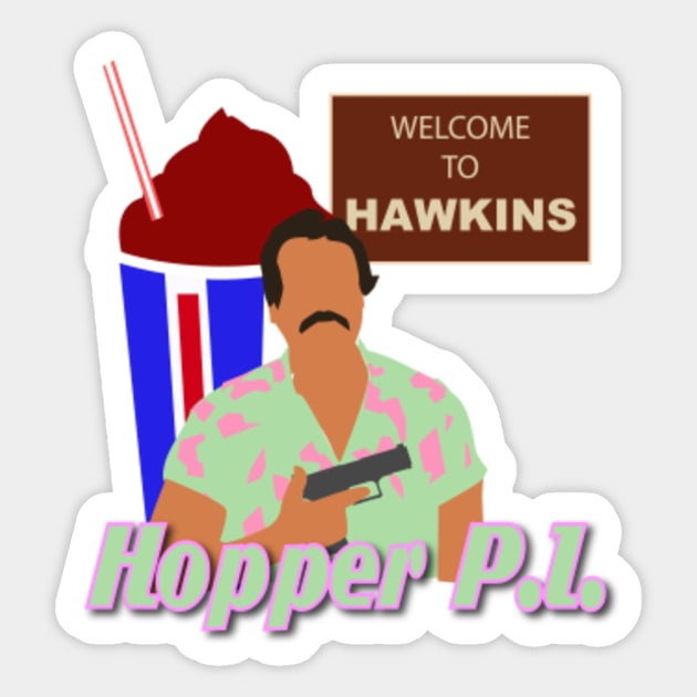 Hopper P.I. - Jimhopper - Sticker | TeePublic