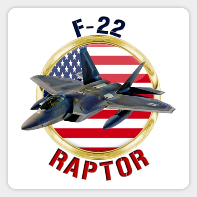 F-22 Raptor USA - F 22 Raptor - Sticker | TeePublic