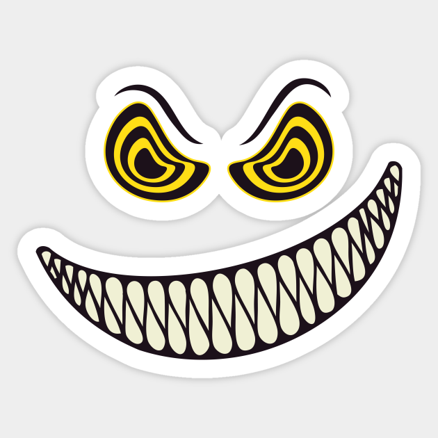 Psycho Smile - Smile - Sticker | TeePublic
