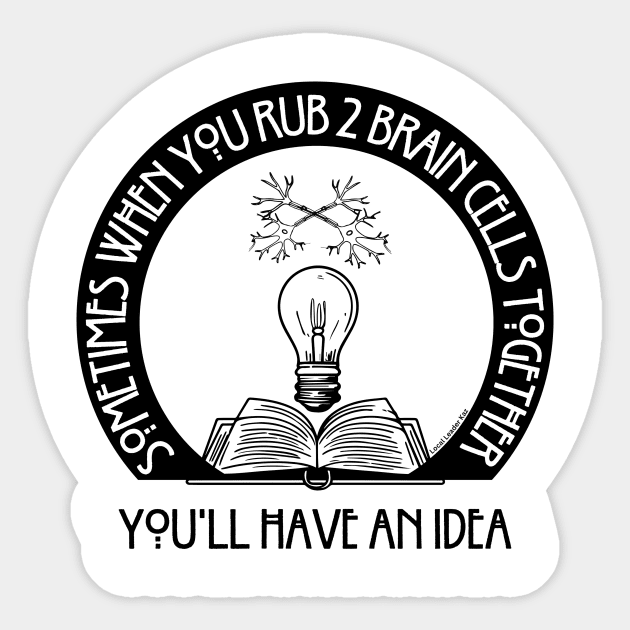 Two Brain Cells - Nerds - Sticker | TeePublic
