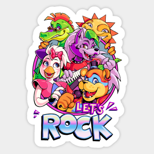 Fnaf Security Breach Glamrock Freddy Stickers for Sale | TeePublic