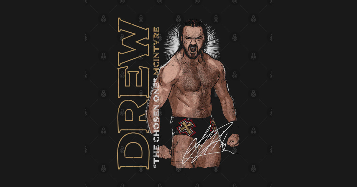 Drew McIntyre The Chosen One Pose - Drew Mcintyre - T-Shirt | TeePublic