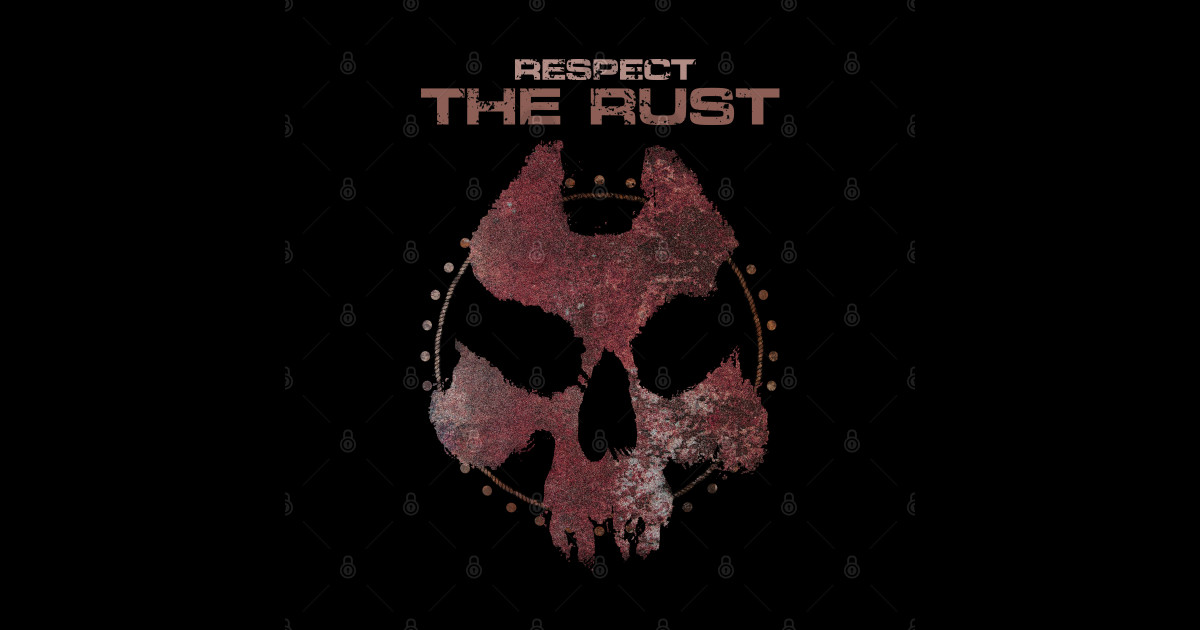 Respect The Rust - Rusty Skull Head - Sticker | TeePublic