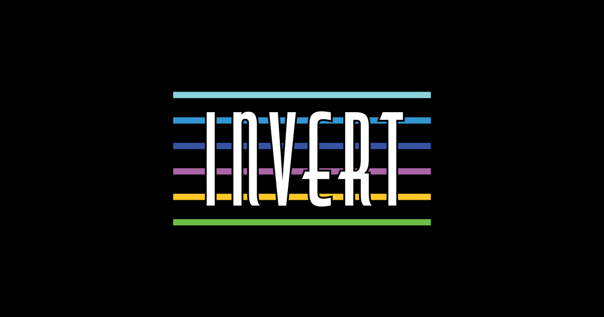 Inverted Rainbow Colors for Gay Invert - Inverted Pride Flag - Posters ...