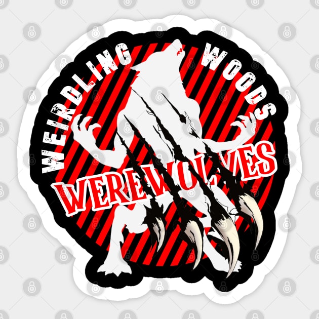 Weirdling Woods Werewolves - Black Claws - Werewolves - Sticker | TeePublic