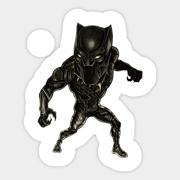 how to draw chibi black panther