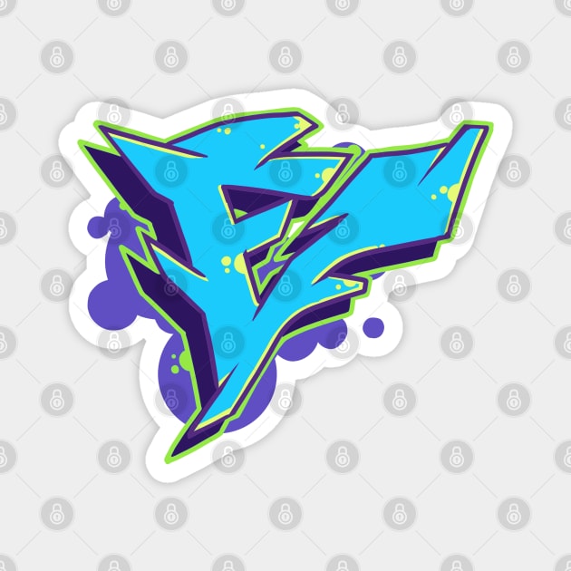 graffiti letter e font
