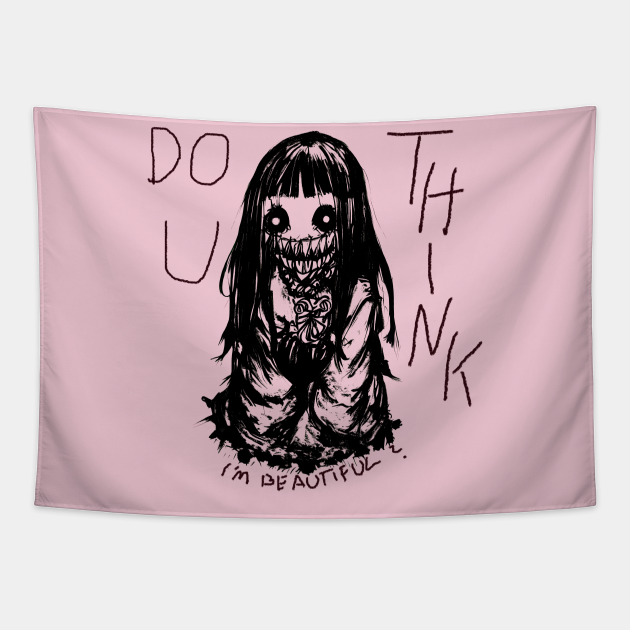 Kuchisake Onna Japanese Yokai Horror Legend Yokai Tapestry Teepublic