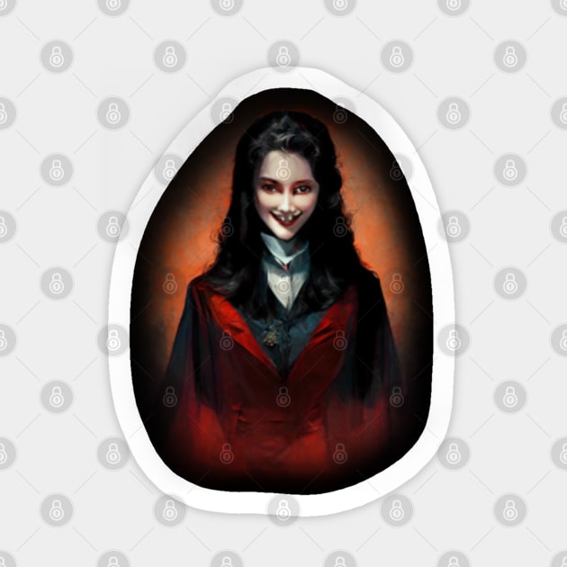 Female Vampire Artwork - Vampire Gifts - Sticker | TeePublic