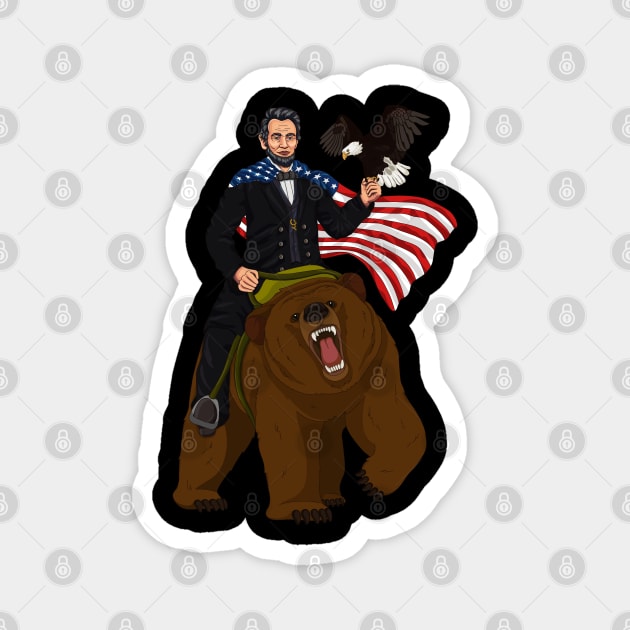 Abraham Lincoln Riding A Bear Shirt