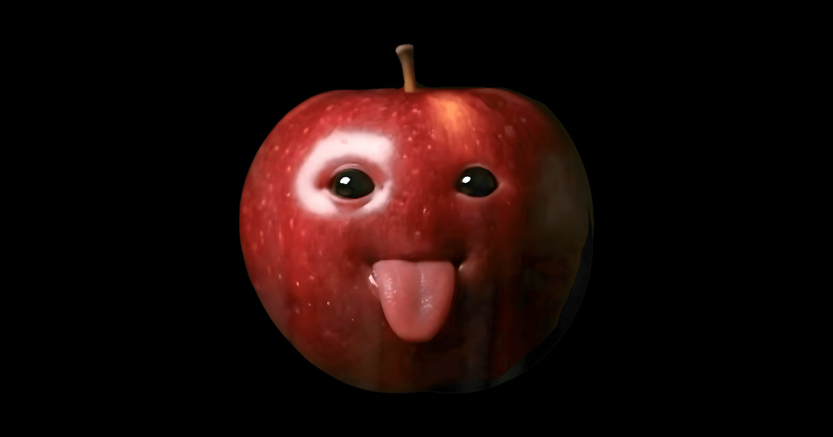 Silly Ai Apple Gen Z Brainrot Humor Tongue Out - Funny Silly Humor ...