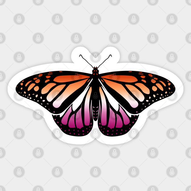 Paper LGBT pride butterfly sticker Paper & Party Supplies Stickers ...