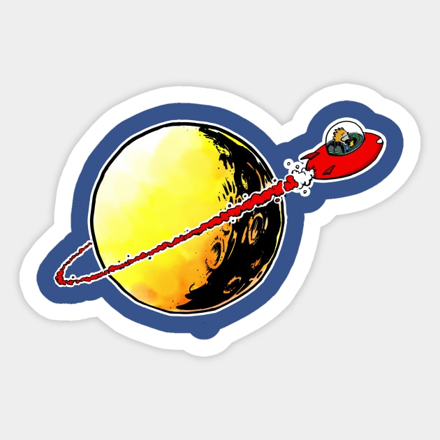 Classic Spaceman Spiff - Lego - Sticker | TeePublic