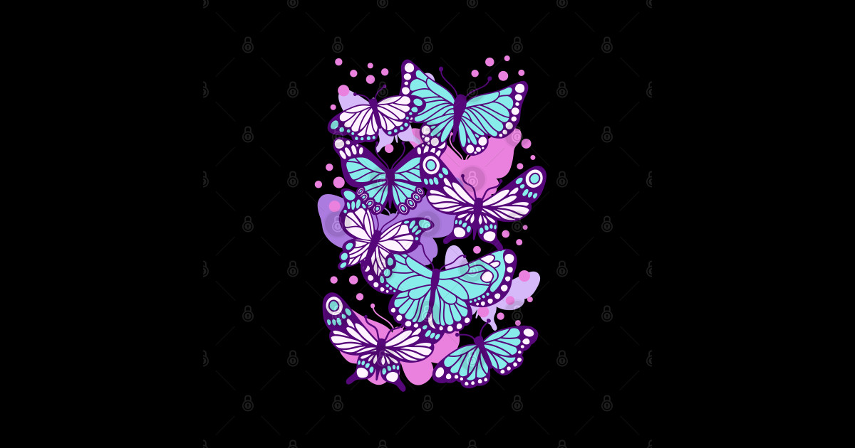 Y2K Butterflies - Butterfly - Sticker | TeePublic
