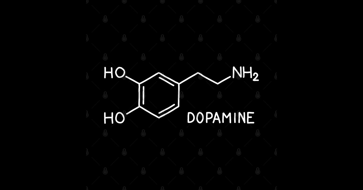 Dopamine molecule - Dopamine Molecule - Sticker | TeePublic