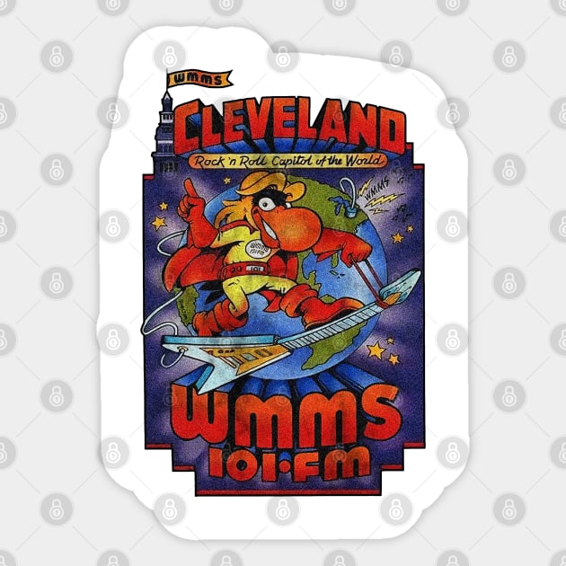 90s WMMS Cleveland Radio Station - Radio Station - Sticker | TeePublic