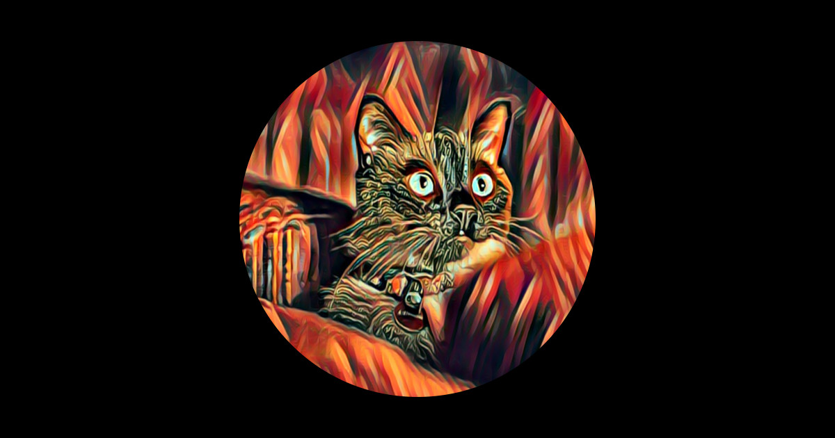 Cute floppy cat - Cute Floppy Cat - Sticker | TeePublic