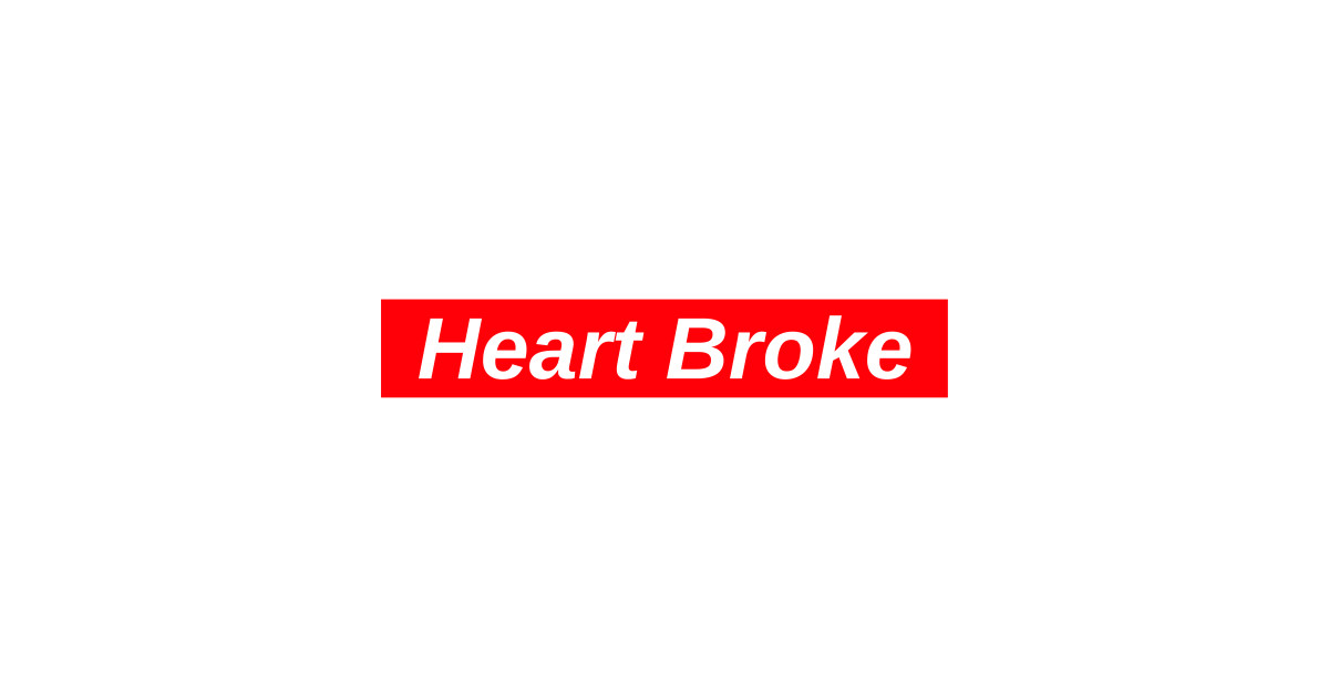 Heart Broke // Red Box Logo - Lil Xan - T-Shirt | TeePublic