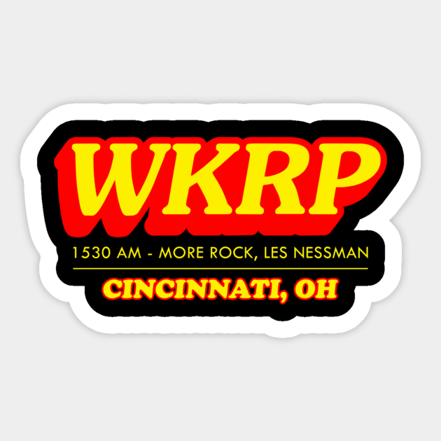 WKRP logo Classic - Wkrp Logo Classic - Sticker | TeePublic