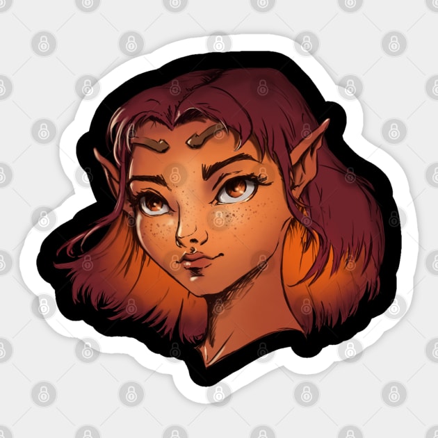 Elf girl - Elf Girl - Sticker | TeePublic