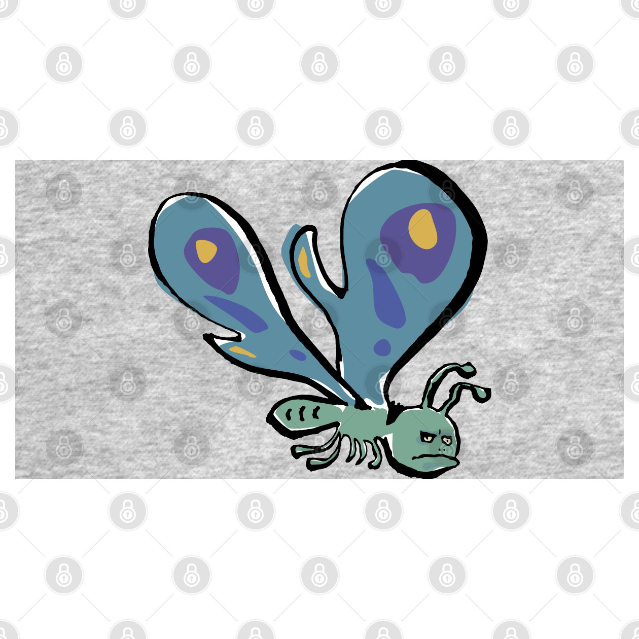 grumpy butterfly - Butterfly - T-Shirt | TeePublic