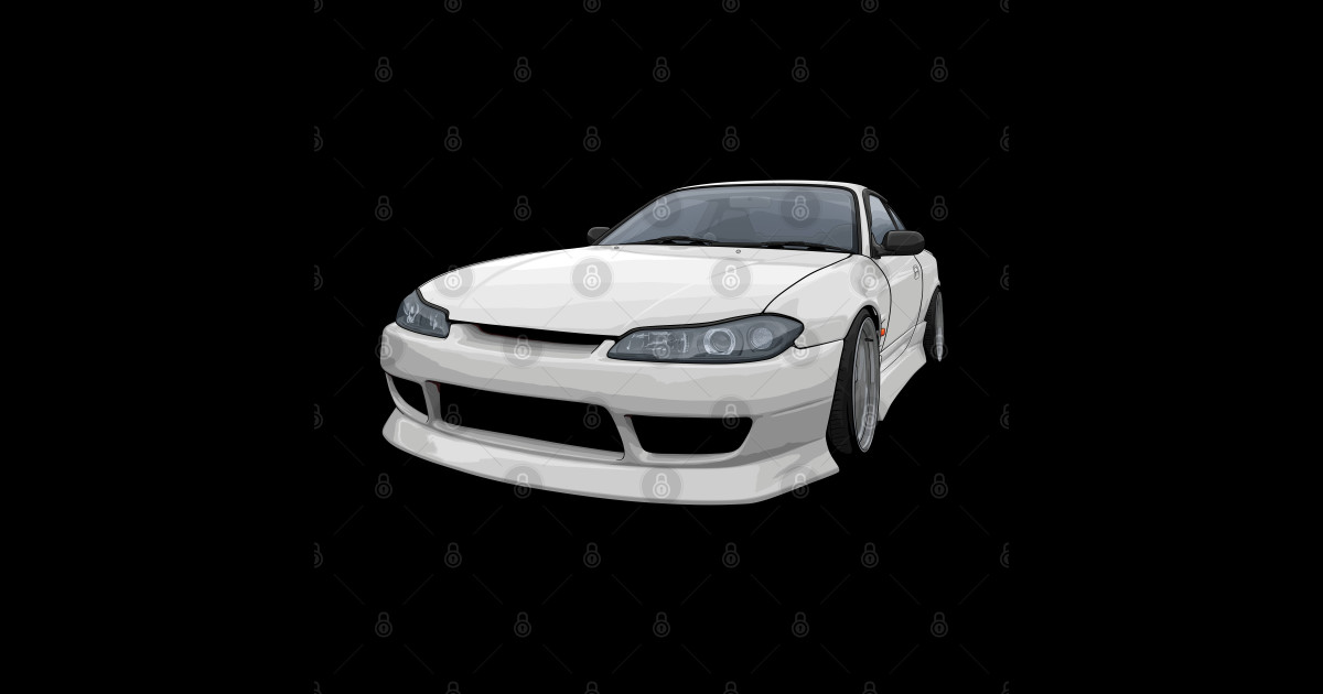 S15 Silvia Spec-r (White) - S15 - Pillow | TeePublic