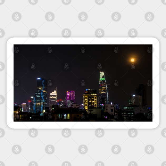 Saigon Skyline - District 1 - Sticker | TeePublic