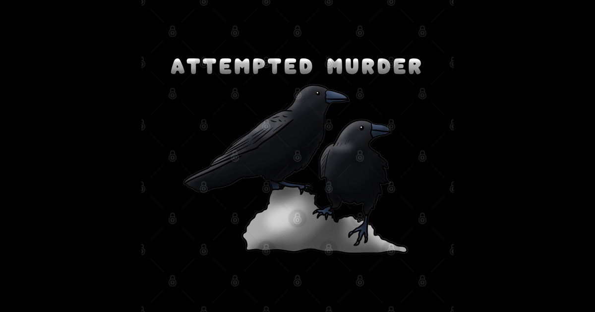 Attempted Murder Crows - Attempted Murder - Magnet | TeePublic