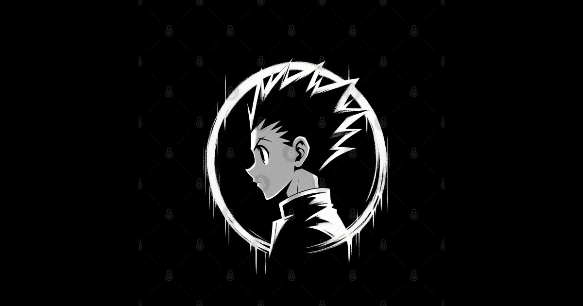 Gon Freecss (Negative Art) - Gon Freecss - Sticker | TeePublic