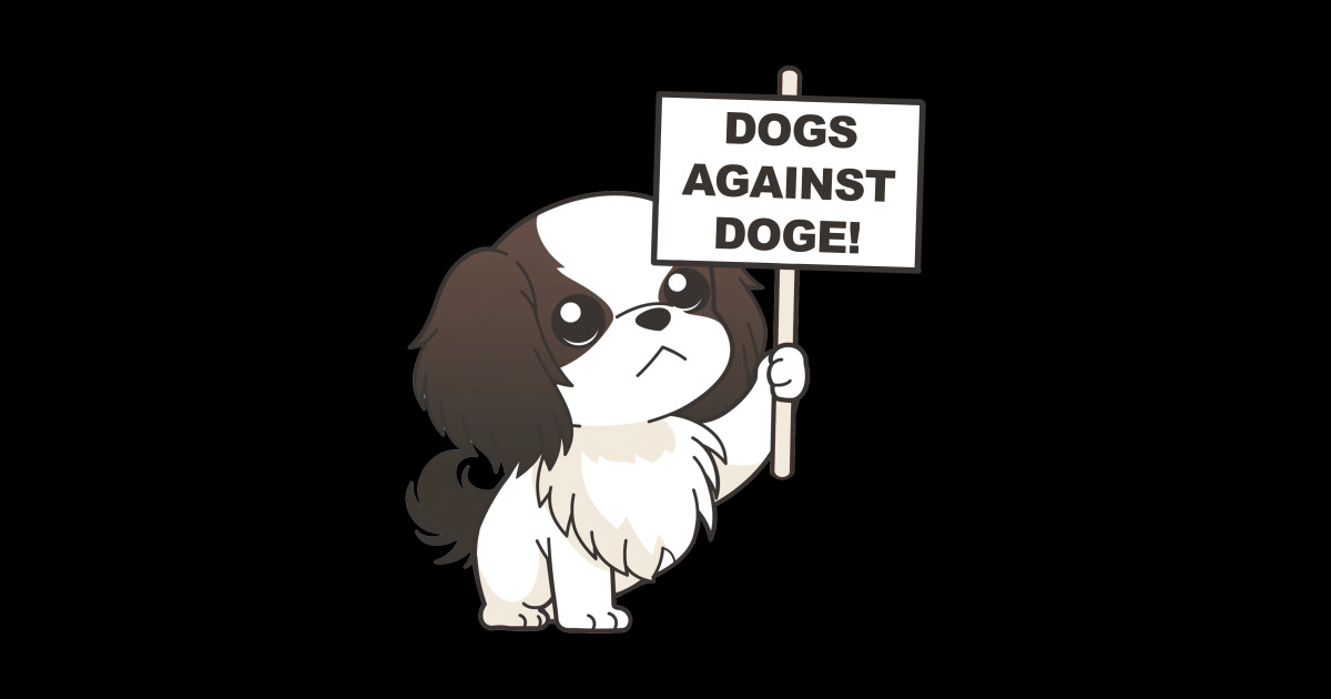 Dogs Against DOGE, Funny Anti Elon Musk - Anti Elon Musk - Sticker ...