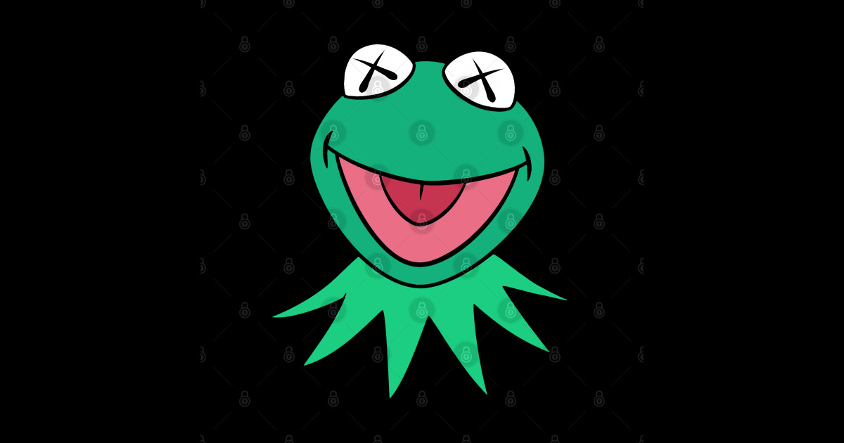 The Kaws - Eyed Frog - The Kaws Eyed Frog - Sticker | TeePublic