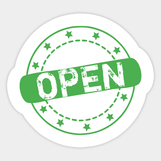 Open Stamp Icon - Open Stamp Icon - Sticker | TeePublic
