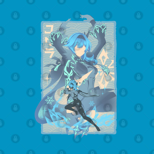 Dance of the Shimmering Wave Eula v2 - Genshin Impact - T-Shirt | TeePublic