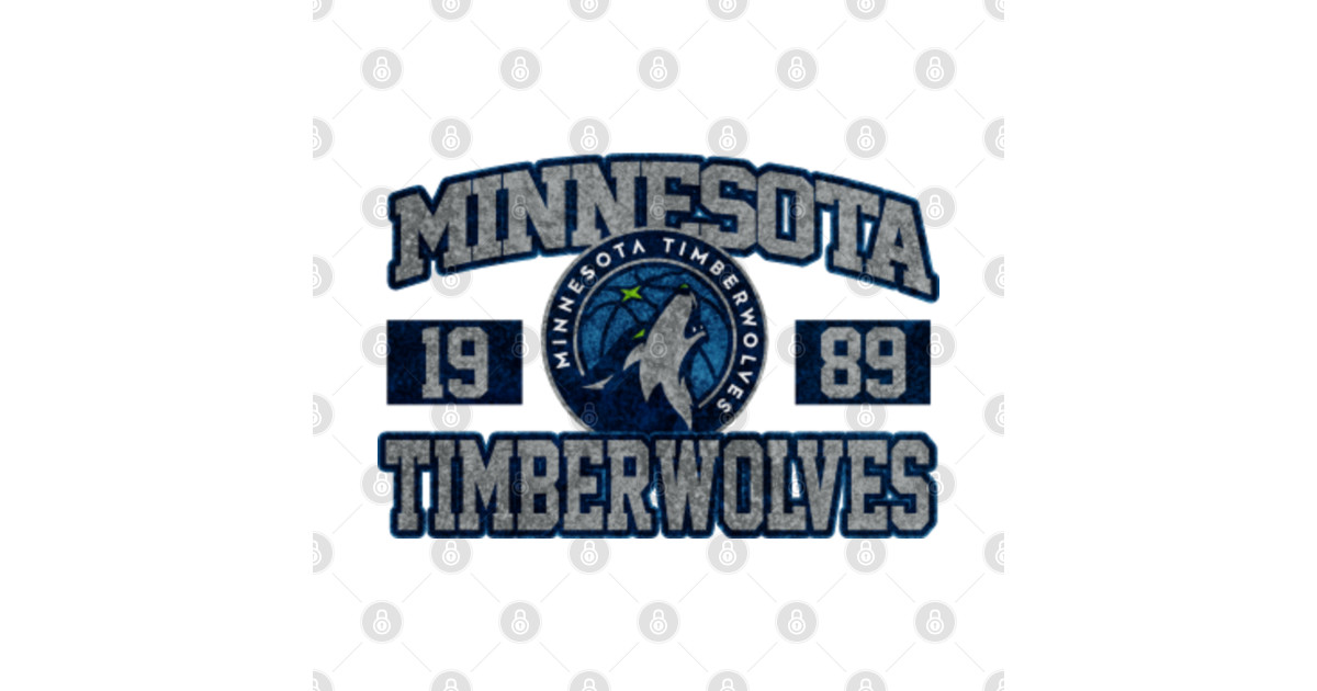Minesota Timberwolves logo and font vintage - Minesota - T-Shirt ...