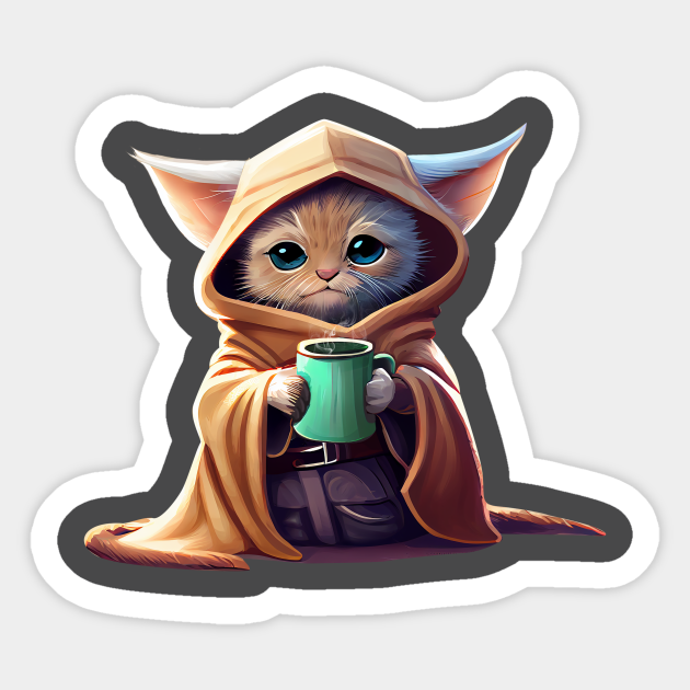 Grogu Kitten Star Wars Mandalorian Baby Yoda Cute Adorable Fan Art Star ...
