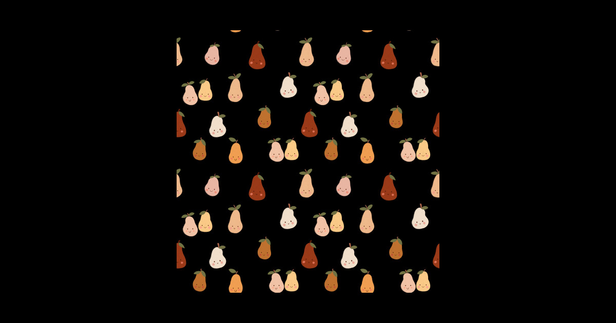 Cure pears pattern+ - Cute - Sticker | TeePublic