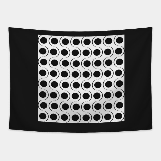 Black and white abstract op art pattern - Monochrome - Tapestry | TeePublic