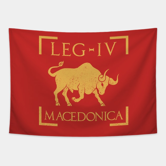Legio IV Macedonica Bull Emblem Roman Legion - Vexillum - Tapestry ...