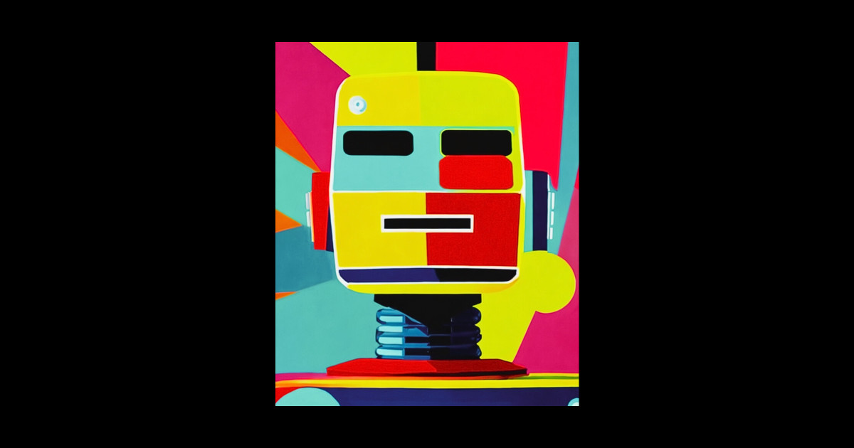 Robot full color - Robot - Sticker | TeePublic