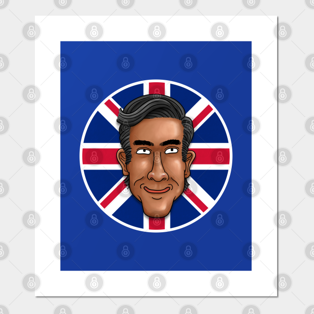 Rishi Sunak Funny Drawing - Rishi Sunak - Posters and Art Prints ...