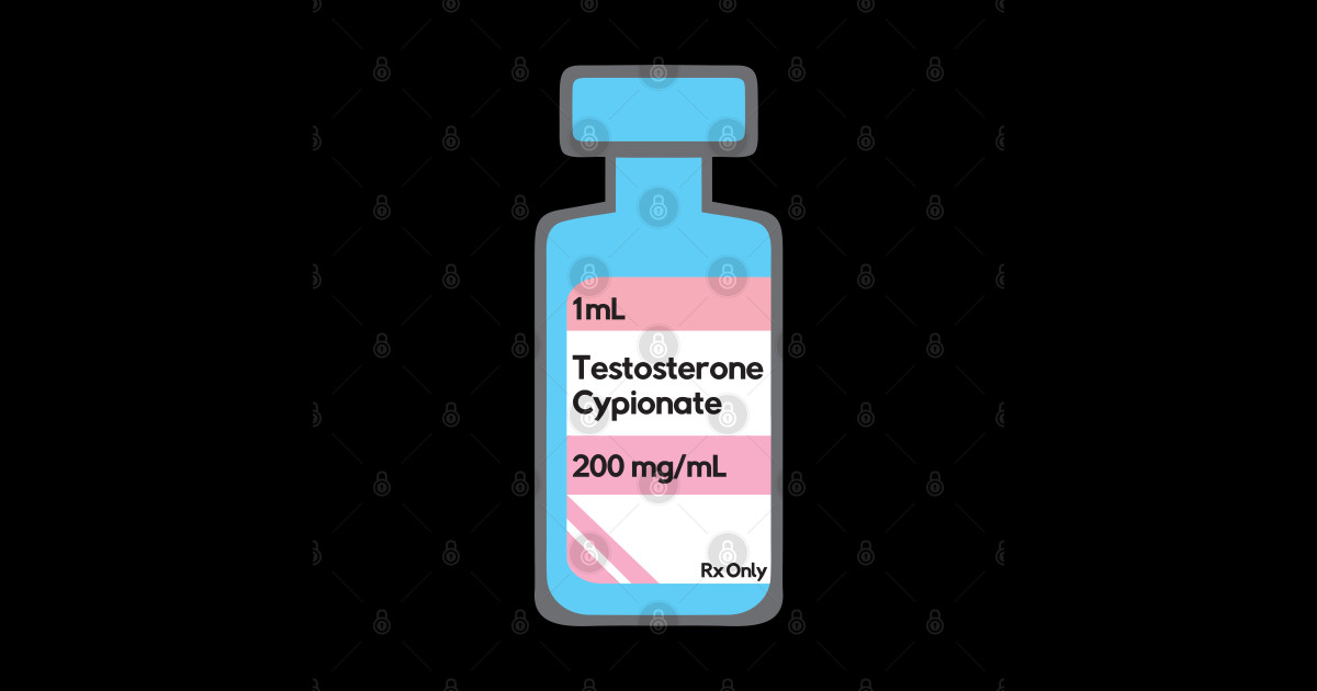 Testosterone Vial - Trans Pride - Trans Men - Sticker | TeePublic