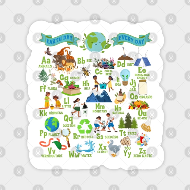 Alphabet Earth Day Every Day ABCs Save Planet Teacher Kids - Alphabet ...