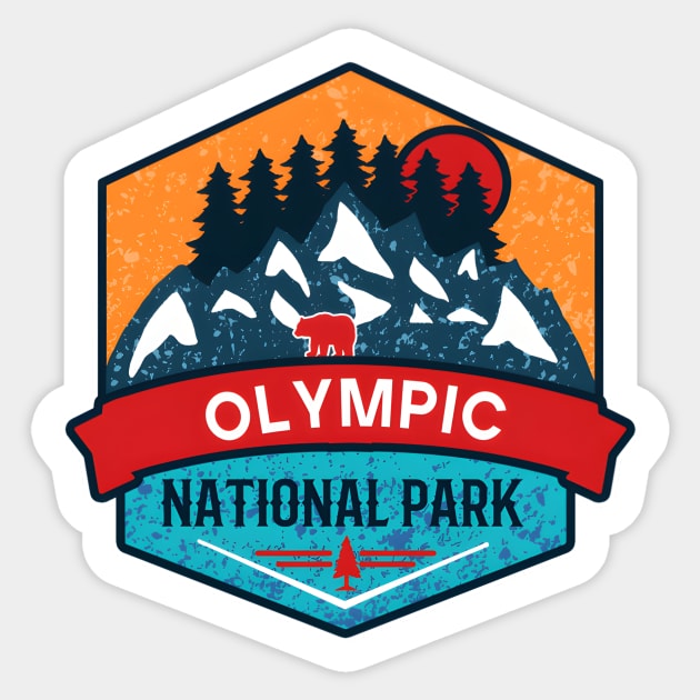 Olympic National park - Olympic - Sticker | TeePublic