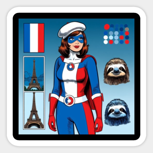 Francais: Female 1960's Comic Book Hero with Sloth - Female Superhero ...
