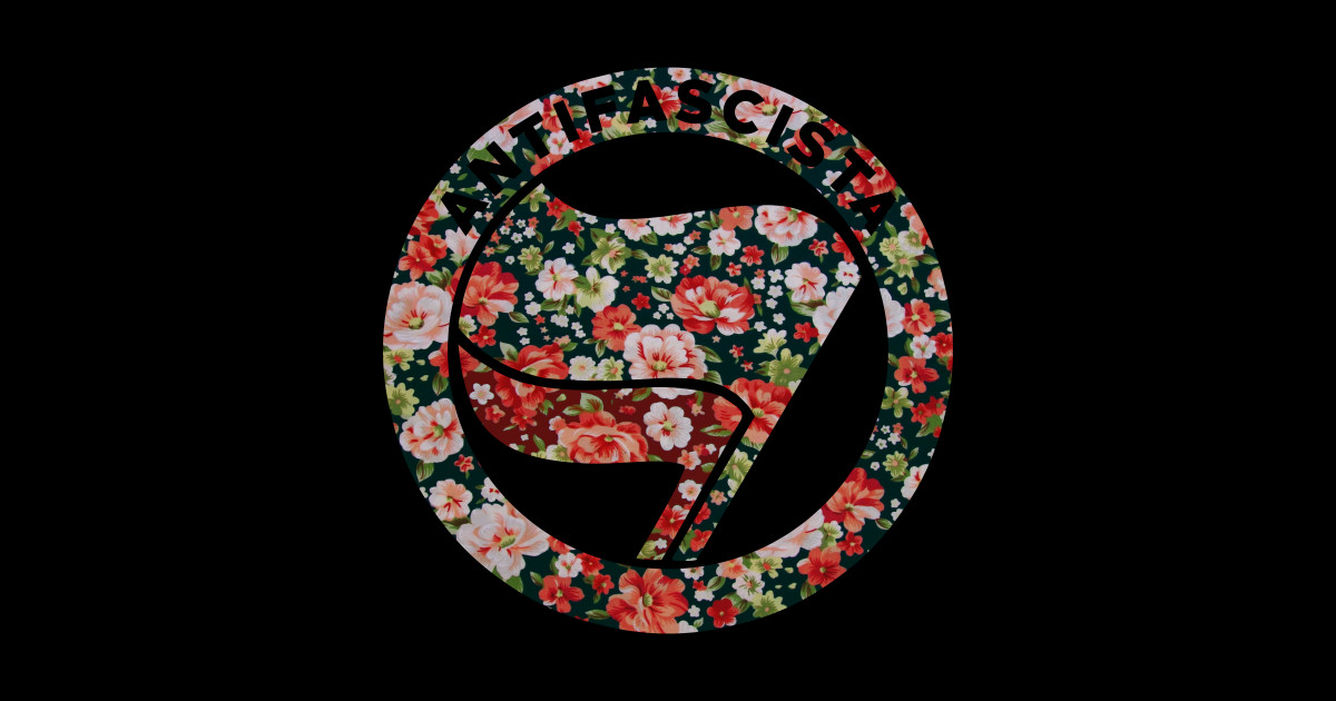 Antifa Floral - Antifa - Posters and Art Prints | TeePublic